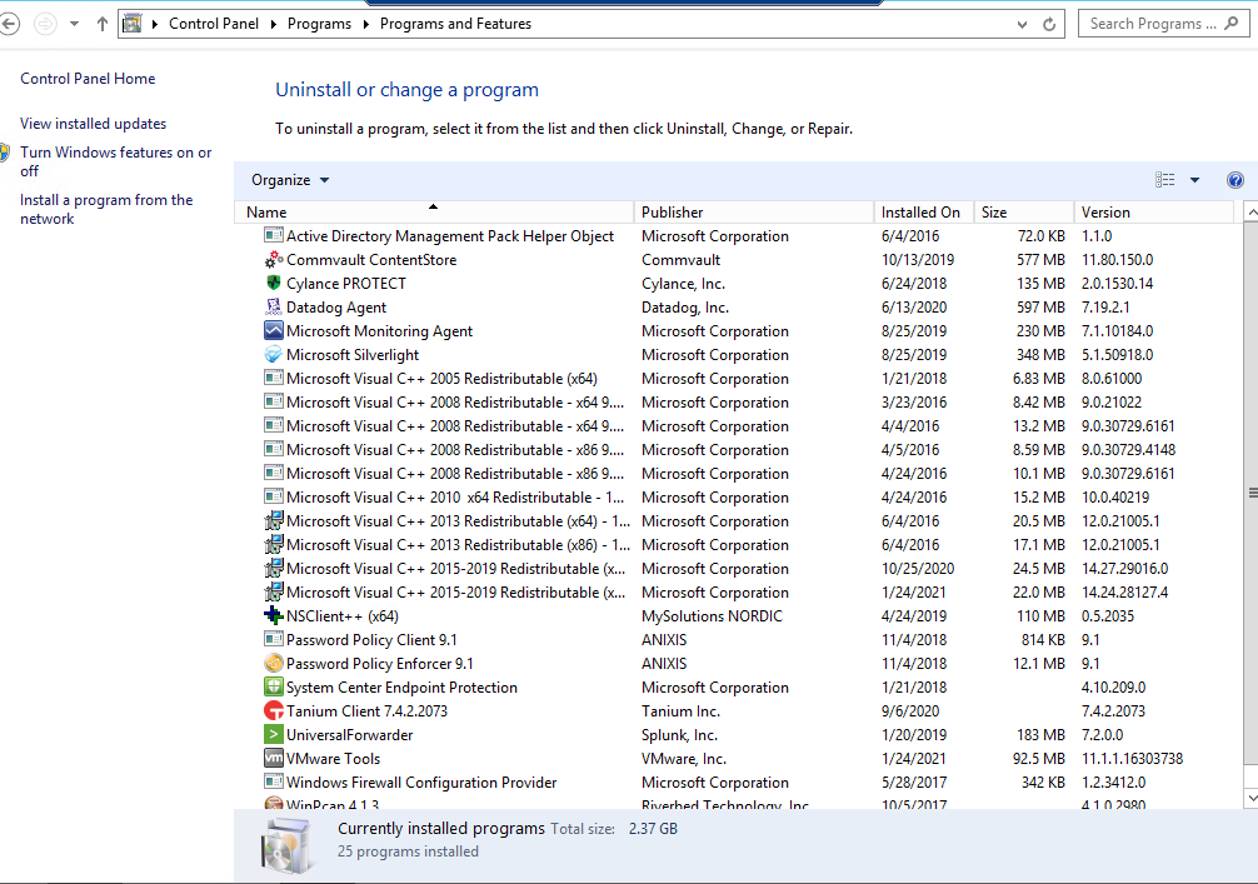 Solved Powershell Script Help To Find A Specific Software Installed In All Dcs In The Forest