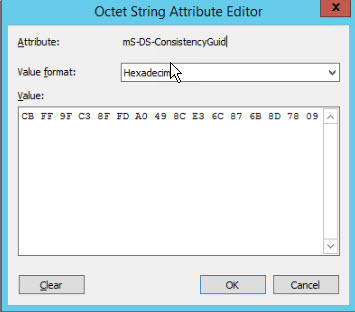 Solved: mS-DS-ConsistencyGUID appears corrupt | Experts Exchange