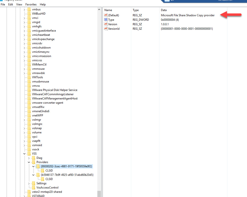 Solved: To Resolve VSS Errors on Windows 2016 Standard Edition. | Experts Exchange