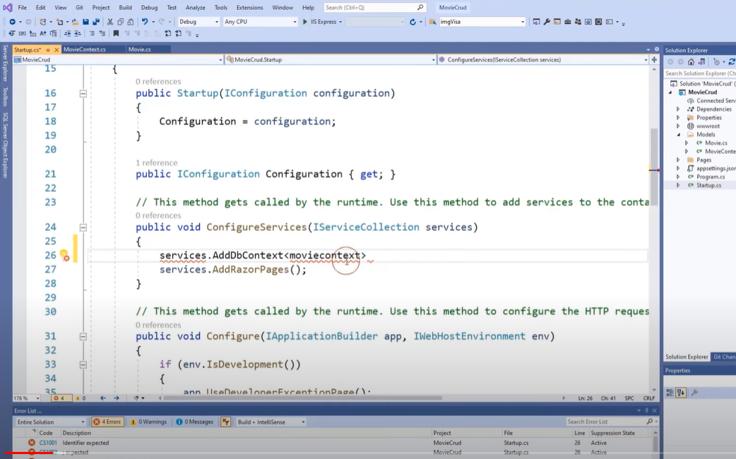 Solved: Where is Startup.cs in ASP.net Core 2022? | Experts Exchange