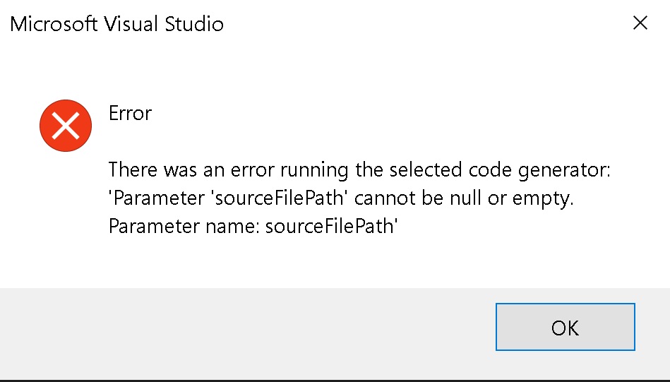 Solved Error Running The Selected Code Generator While Creating Controller On Vs 2022 Experts