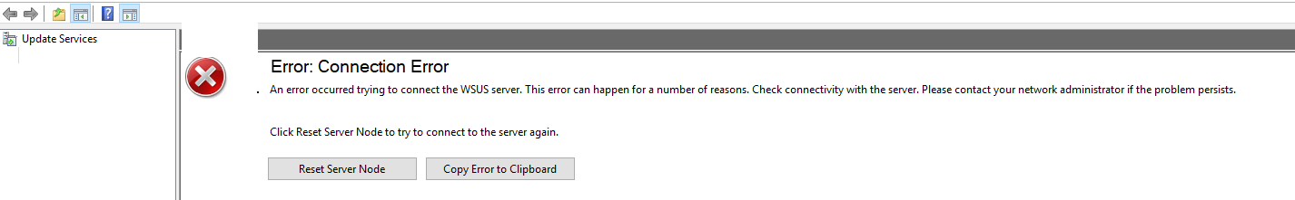 Solved: WSUS connection error on SCCM v. 2111 server | Experts Exchange Solved: WSUS connection error on SCCM v. 2111 server | Experts Exchange