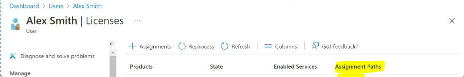 Solved: Azure portal License Users List with Assignment Path? | Experts ...