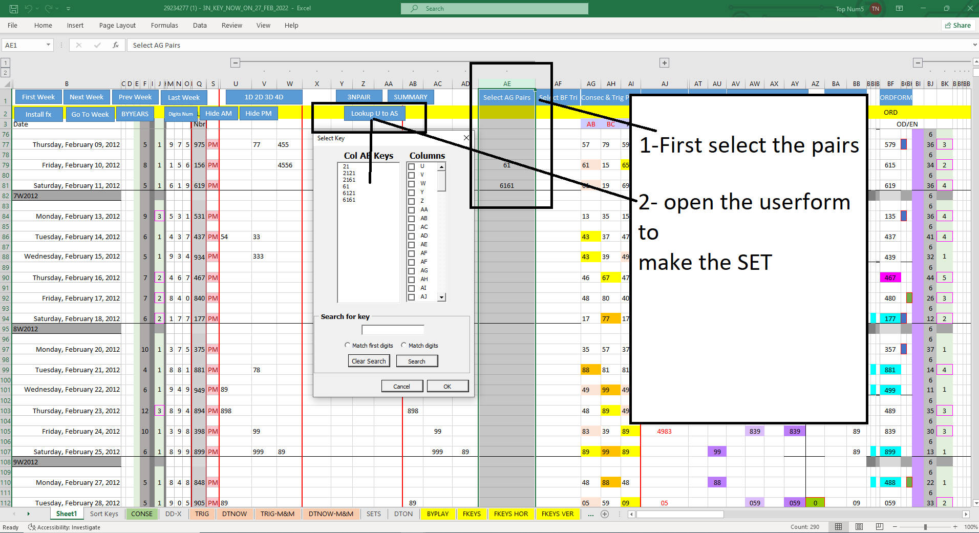 Solved: Create user user form for column Z as the KEY 4K | Experts Exchange