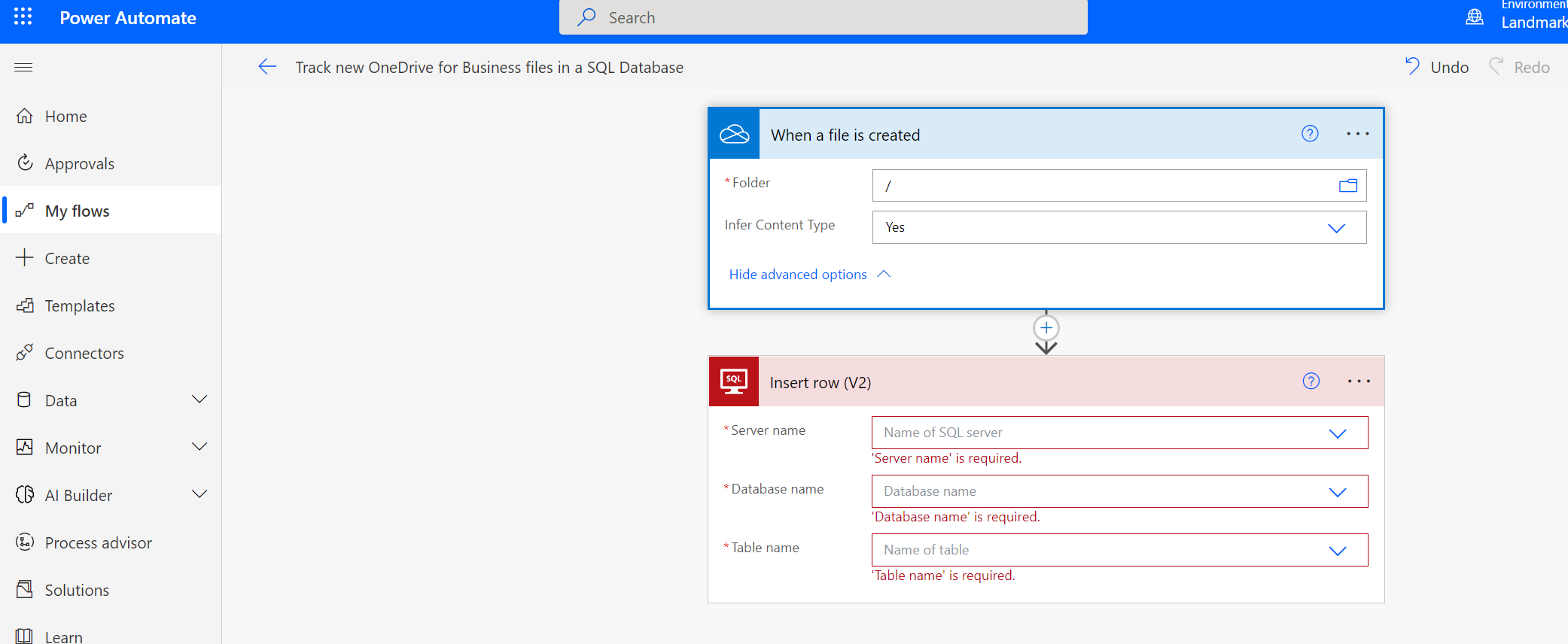 Solved: Power Automate - Track changes in OneDrive folder in SQL ...