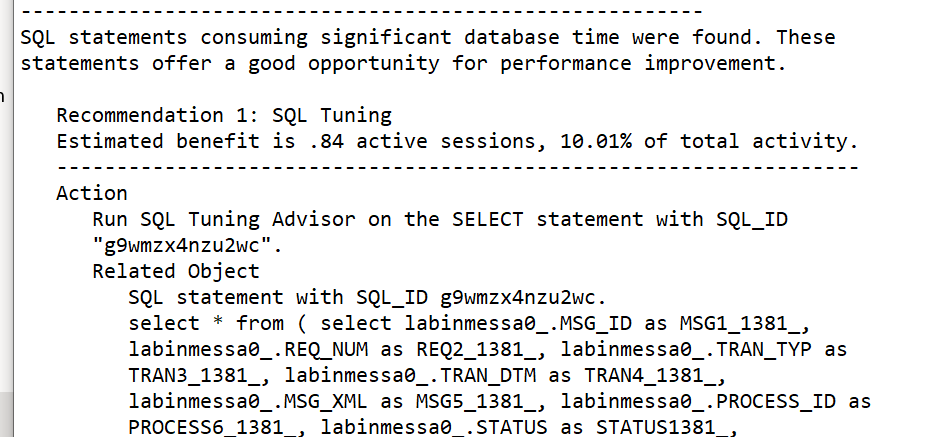 Solved: how to read AWR report so that we can see QUICKLY that Oracle ...