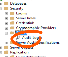 Solved: SQL server Audit file | Experts Exchange