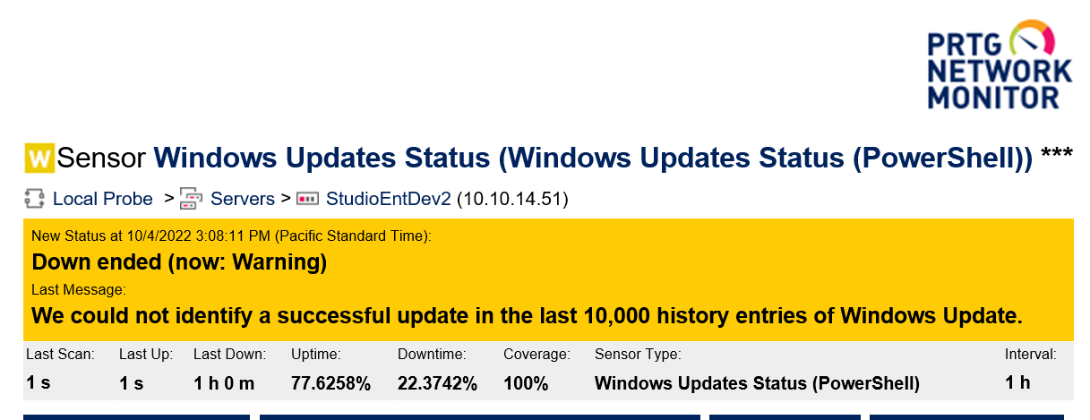 Solved: windows server 2022 windows updates not working. | Experts Exchange