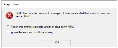 Solved: SMTP relay problems on Server 2022; MMC has detected an error ...