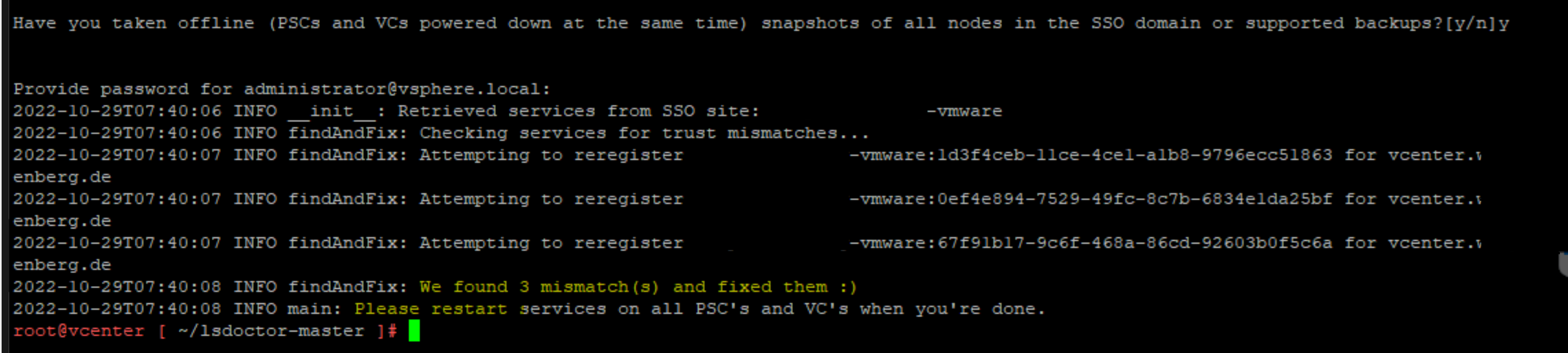 Solved: Upgrading vCenter 6.7 to 7.0 > FQDN does not match | Experts Exchange