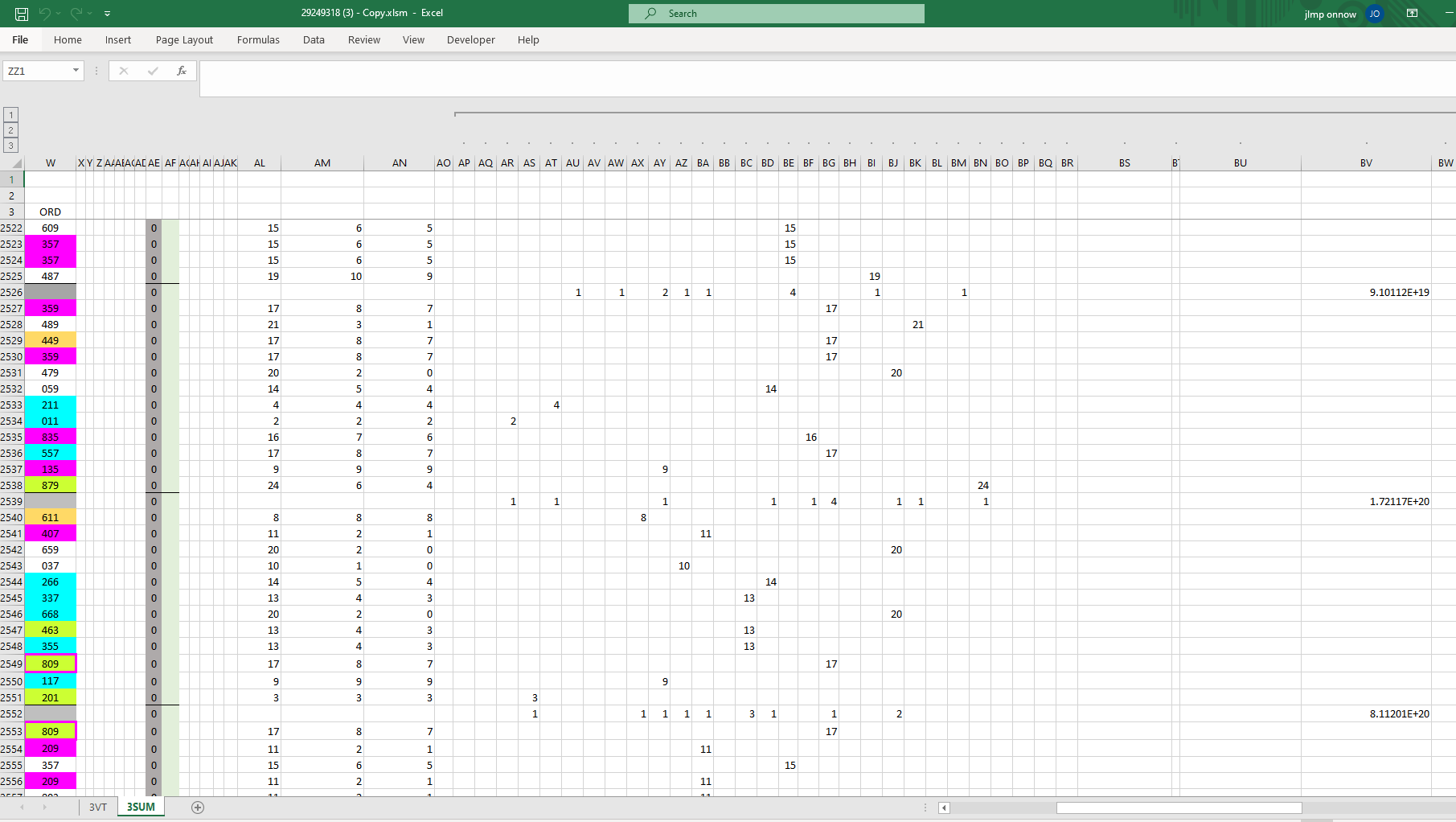 Solved: create the keys for the column AM AN | Experts Exchange