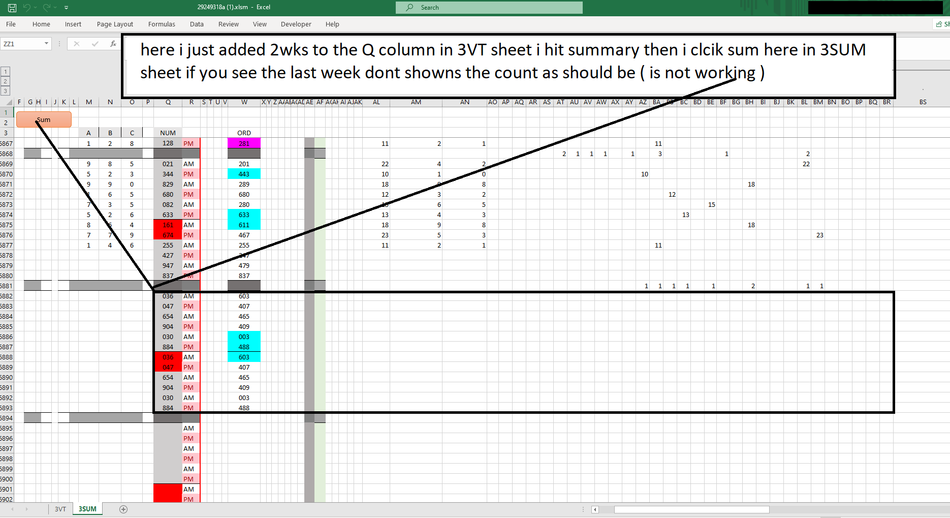 Solved: create the keys for the column AM AN | Experts Exchange