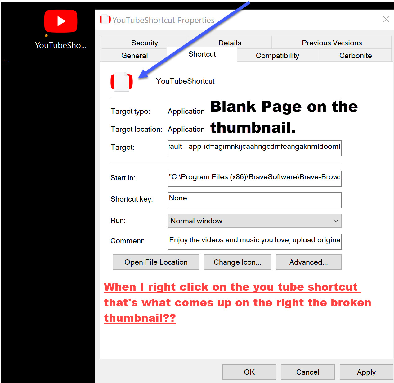 Solved: Blank page Overlay on Thumbnail | Experts Exchange