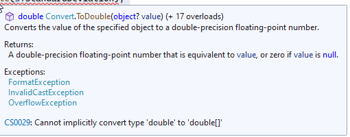 Solved: How can I convert decimals coming from a DBContext to double ...
