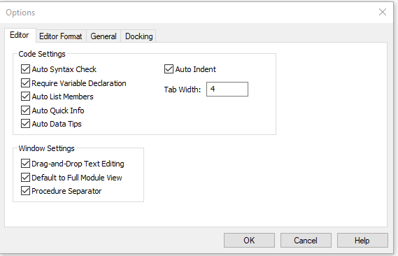 Solved: MS Access setting issue | Experts Exchange