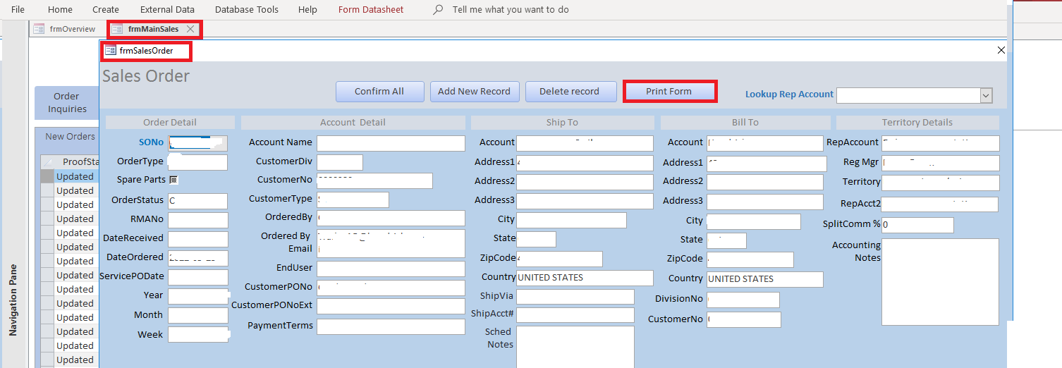 Solved: Prinout the popup form in Ms Access | Experts Exchange