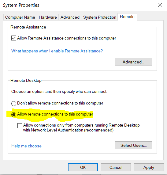 Solved: Remote Desktop endpoint (intune) rule set up | Experts Exchange