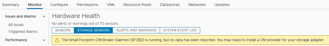 Solved: How to monitor storage health in ESXi 8.0 on ProLiant DL360 ...