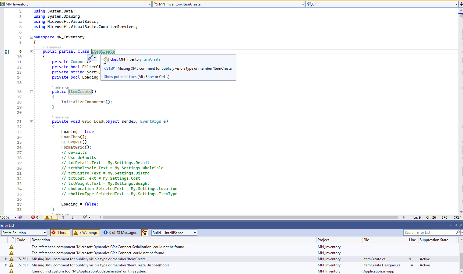 Solved: C# XML error after conversion from VB | Experts Exchange