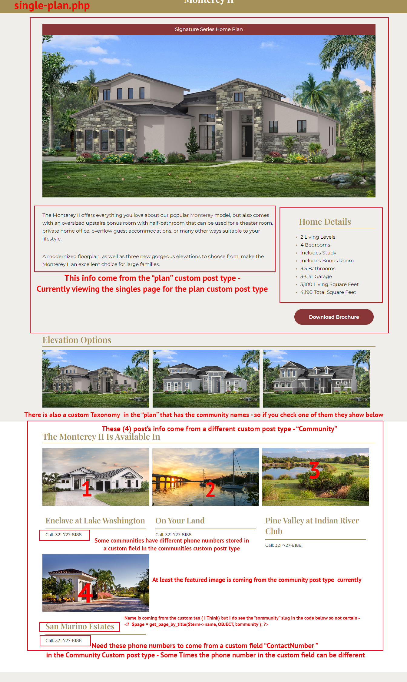 Solved: how can I output a custom field value - from an another post type in the page template ...