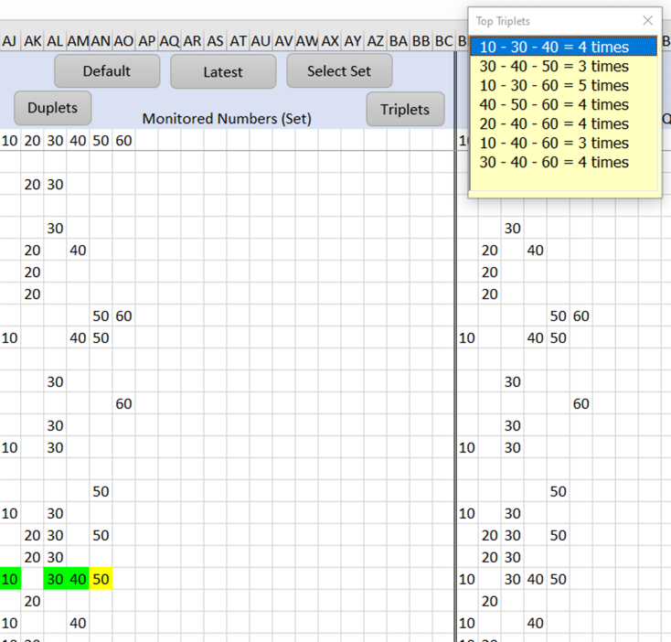 Solved: Generating Triplet number combinations in MG sets tab and if ...