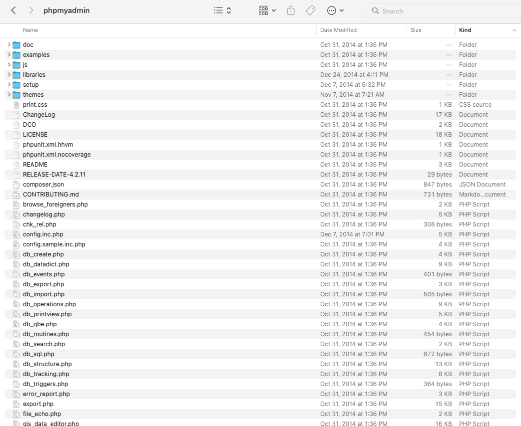 Solved: What is the URL for locally installed PHPMyAdmin? | Experts Exchange