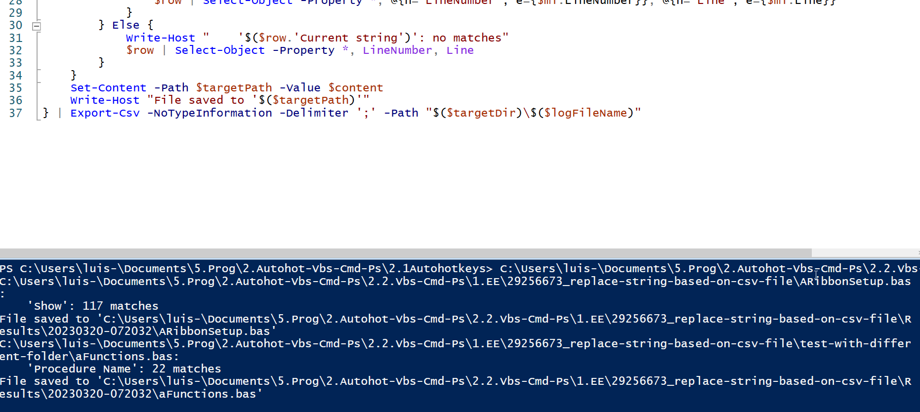 Solved Powershellwindows Batchvb Script Replace String Of Multiple Files Based On A Csv File
