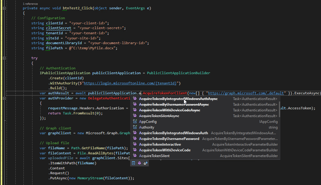 Solved: C# code to manage SharePoint Documents | Experts Exchange