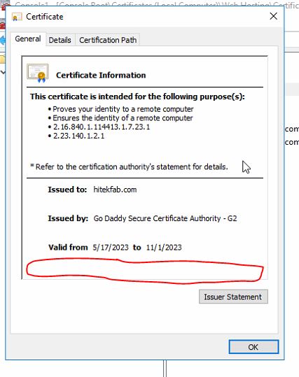Solved: Help installing SSL certificate (not showing up) | Experts Exchange Solved: Help installing SSL certificate (not showing up) | Experts Exchange
