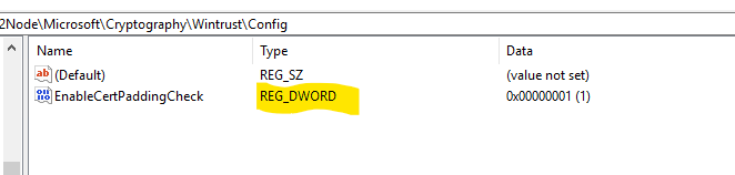 Solved: WinVerifyTrust Signature Validation | Experts Exchange