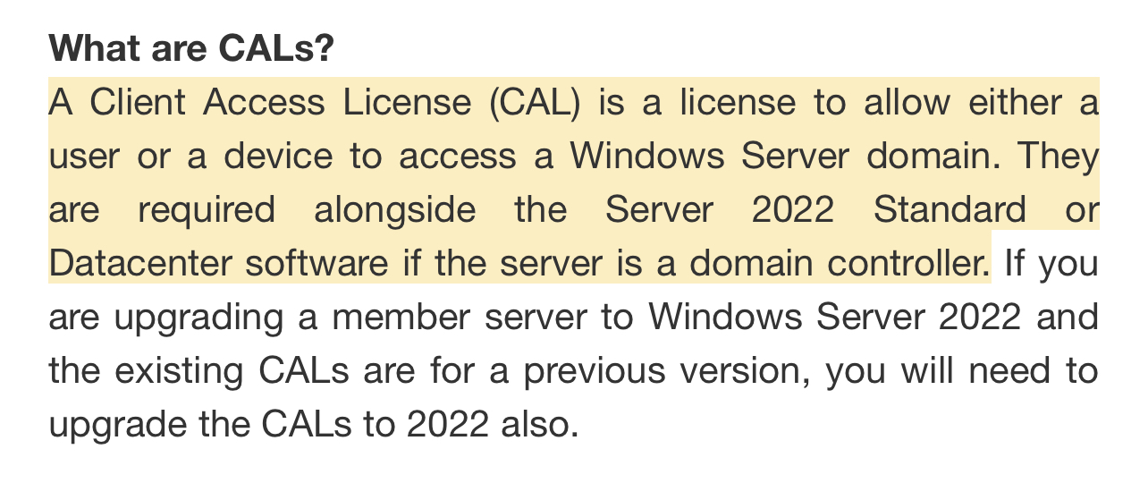 Solved: Windows Server 2022 Licensing on VMware, confusing. | Experts ...