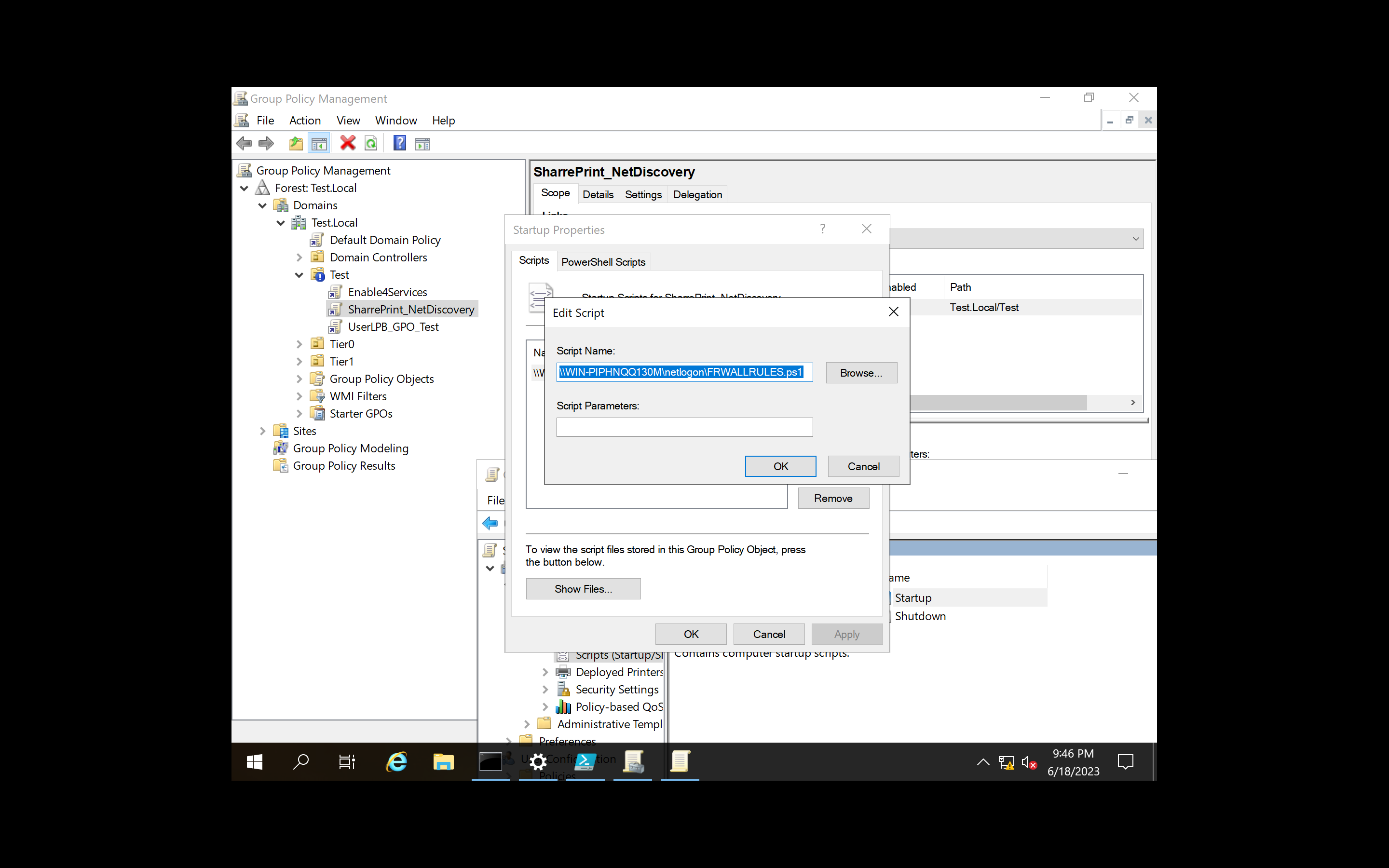Solved: Event ID 1130 Group Policy for Start up Script | Experts Exchange