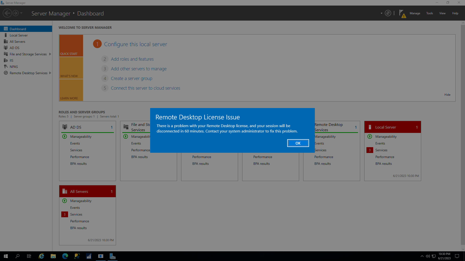 Solved: Windows Server 2019 RDS issue | Experts Exchange