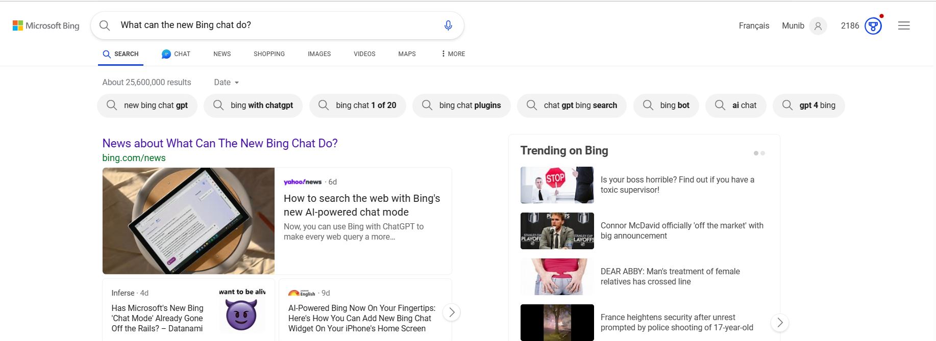 Improve Your Search with the New AI Powered Bing Search | Experts Exchange