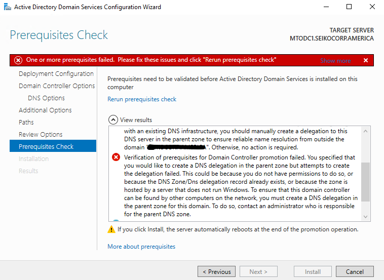 Solved: Promote Windows 2016 server as a domain controller into Windows 2008R2 AD issue ...