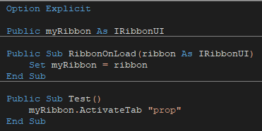 Solved: Can't get VBA Ribbon.ActivateTab method to work correctly ...