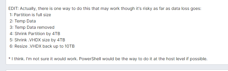 Solved Optimize Vhd Powershell Command To Compact Vhdx Uses Up Drive