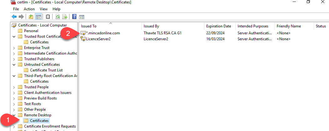 Solved: Windows Server 2019 - just installed Wildcard SSL certificate, but it is not showing up ...