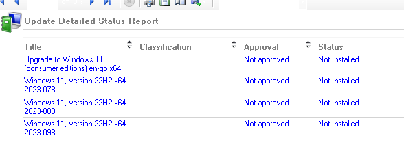 Solved: Windows11 upgrades using WSUS | Experts Exchange