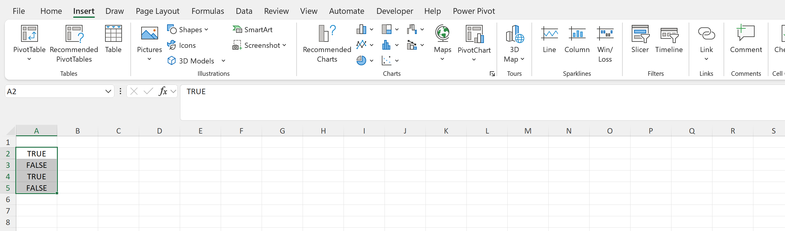 Solved: Display column with "True/False" values as checkbox in Excel | Experts Exchange