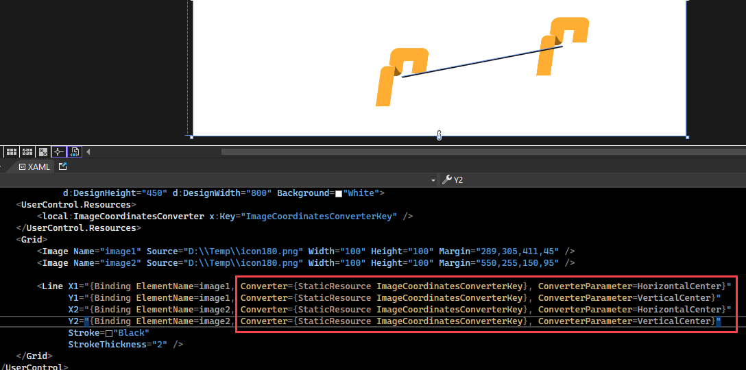 Solved: How to place an icon image on a C# Form and draw a line between ...