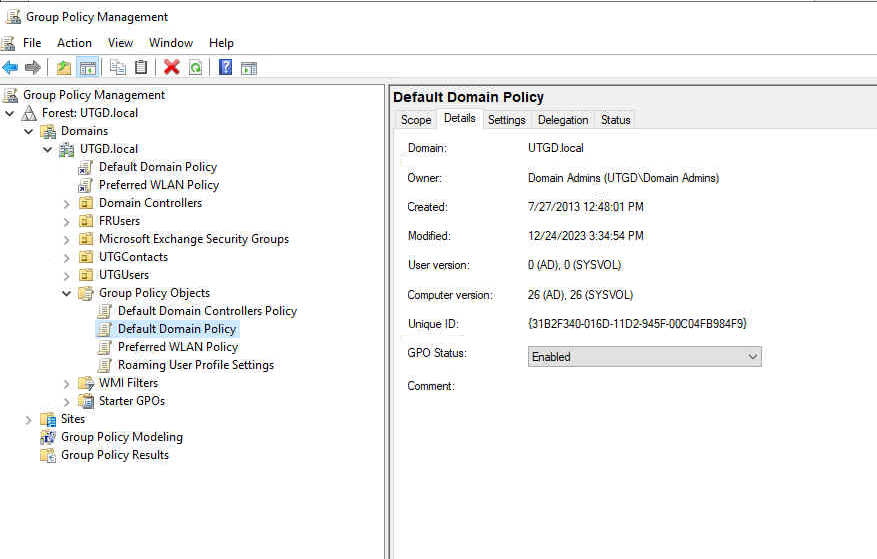 Solved: gpt.ini not found on the only domain controller | Experts Exchange