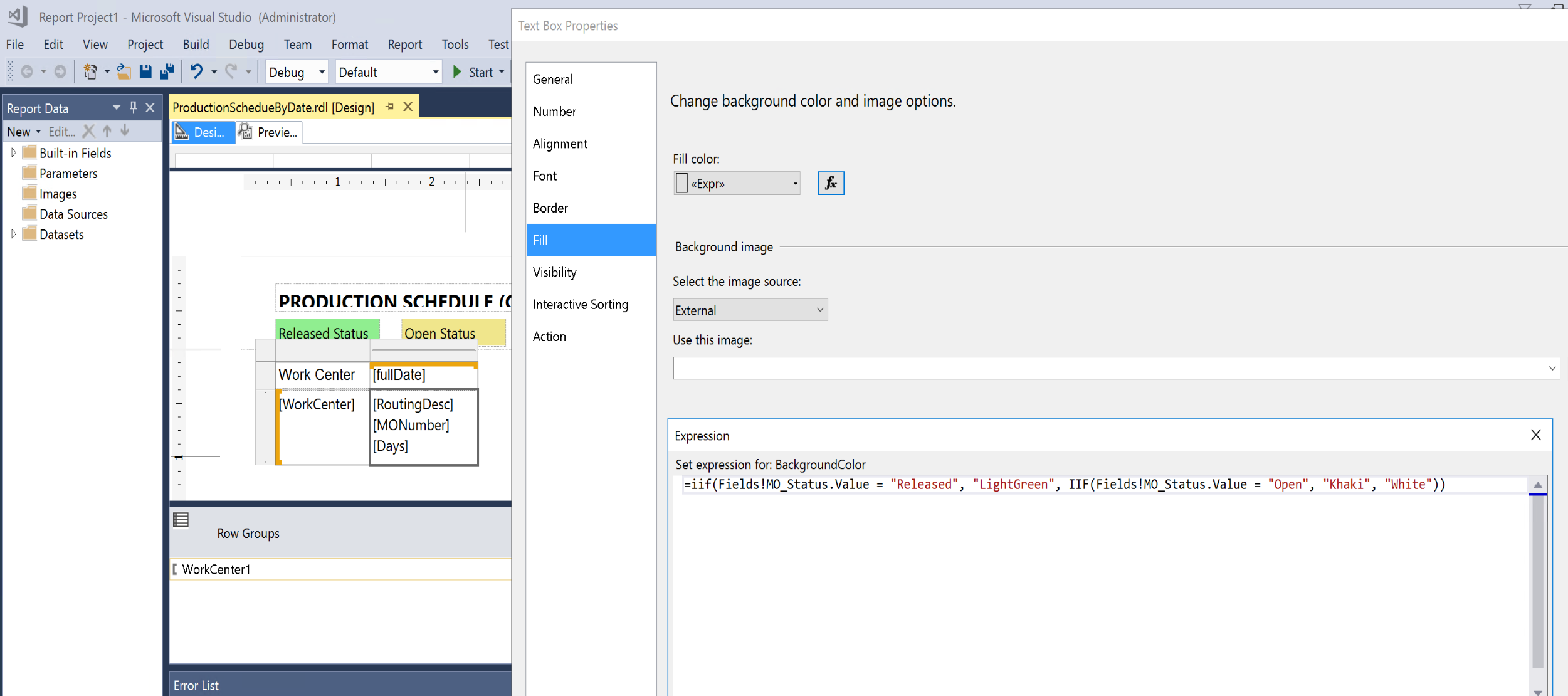 Report not rendering properly when deployed to SSRS | Experts Exchange