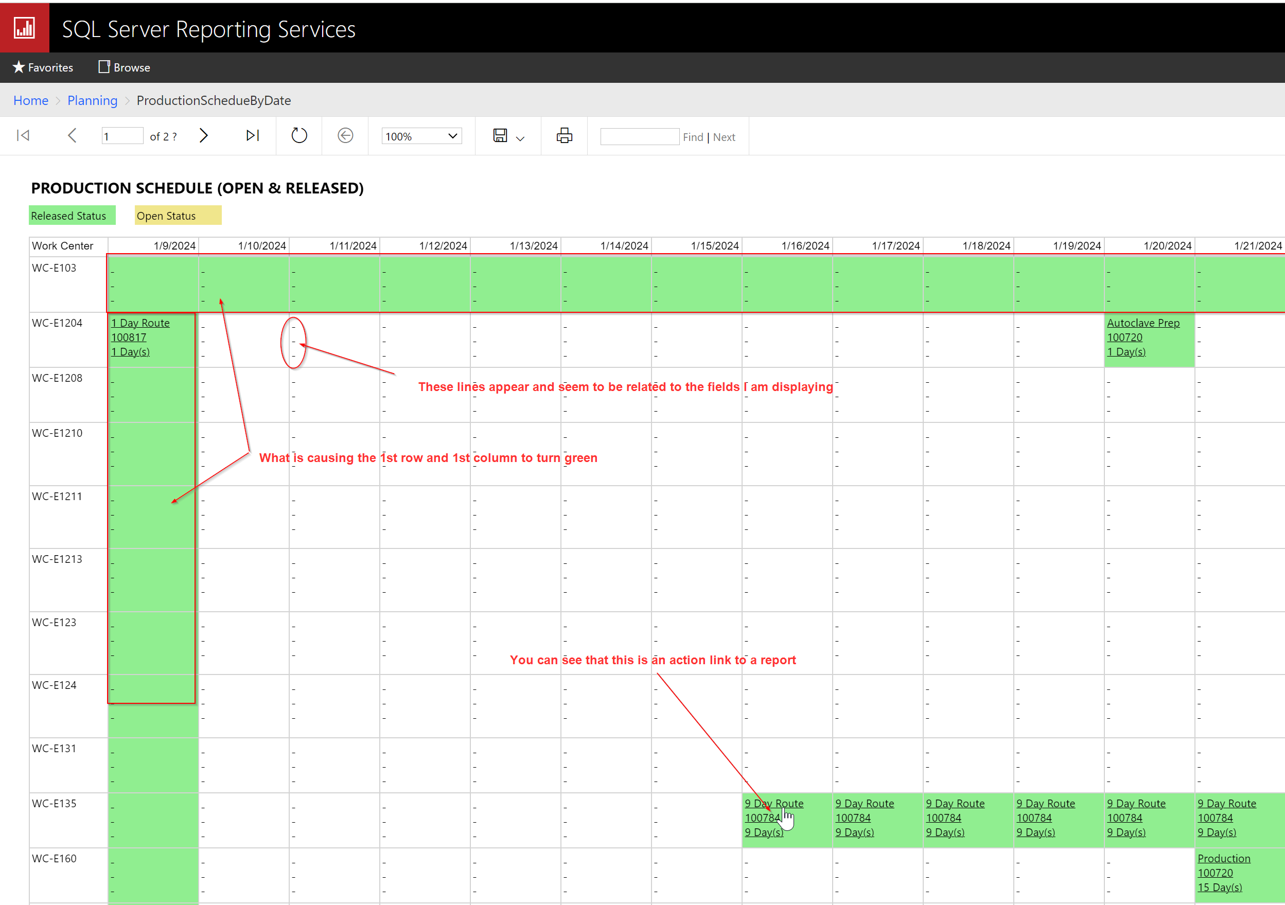 Report not rendering properly when deployed to SSRS | Experts Exchange