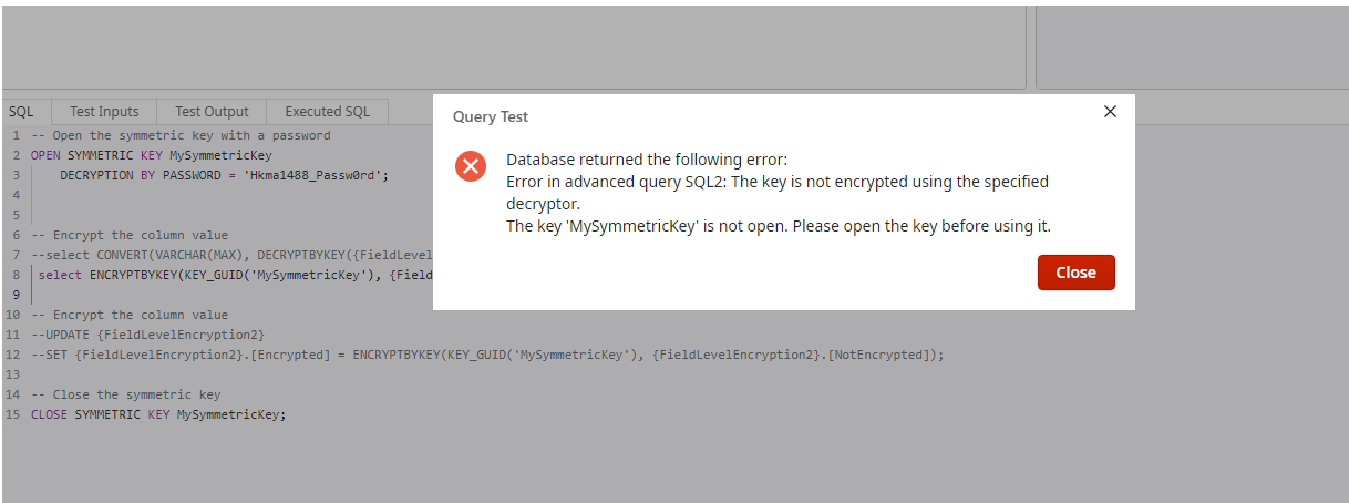 Solved: Asymmetric key encryption for SQL server 2019/2022 column level encryption | Experts ...