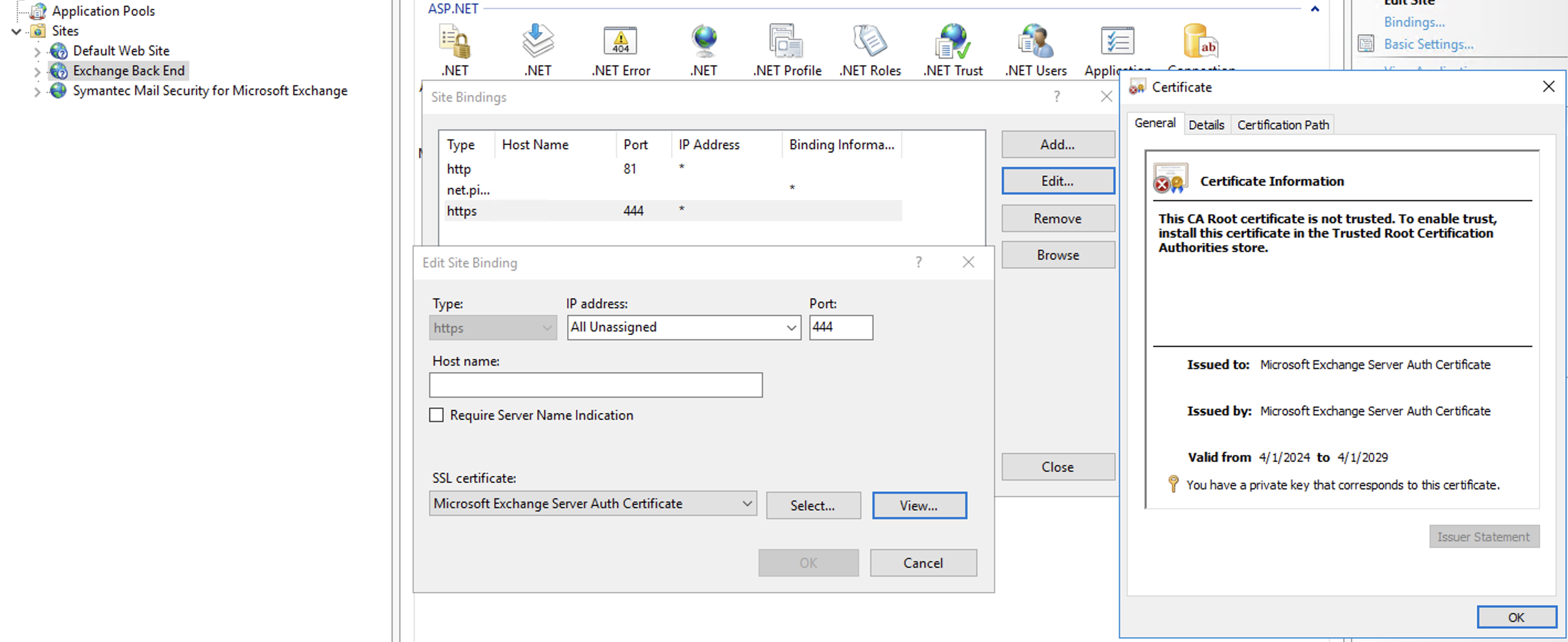 Solved: Why can't I logon to exchange /owa and /ecp ? | Experts Exchange