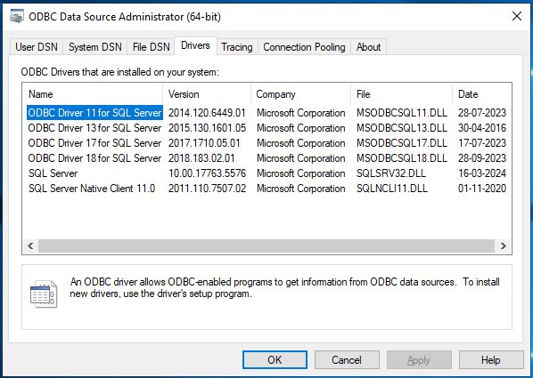 Solved: Access ODBC issues with v17/basic driver | Experts Exchange