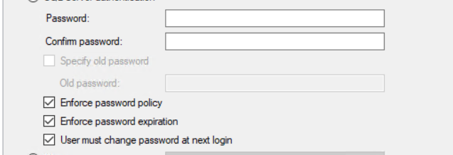 Solved: password policy for SQL server 2019/2022 | Experts Exchange