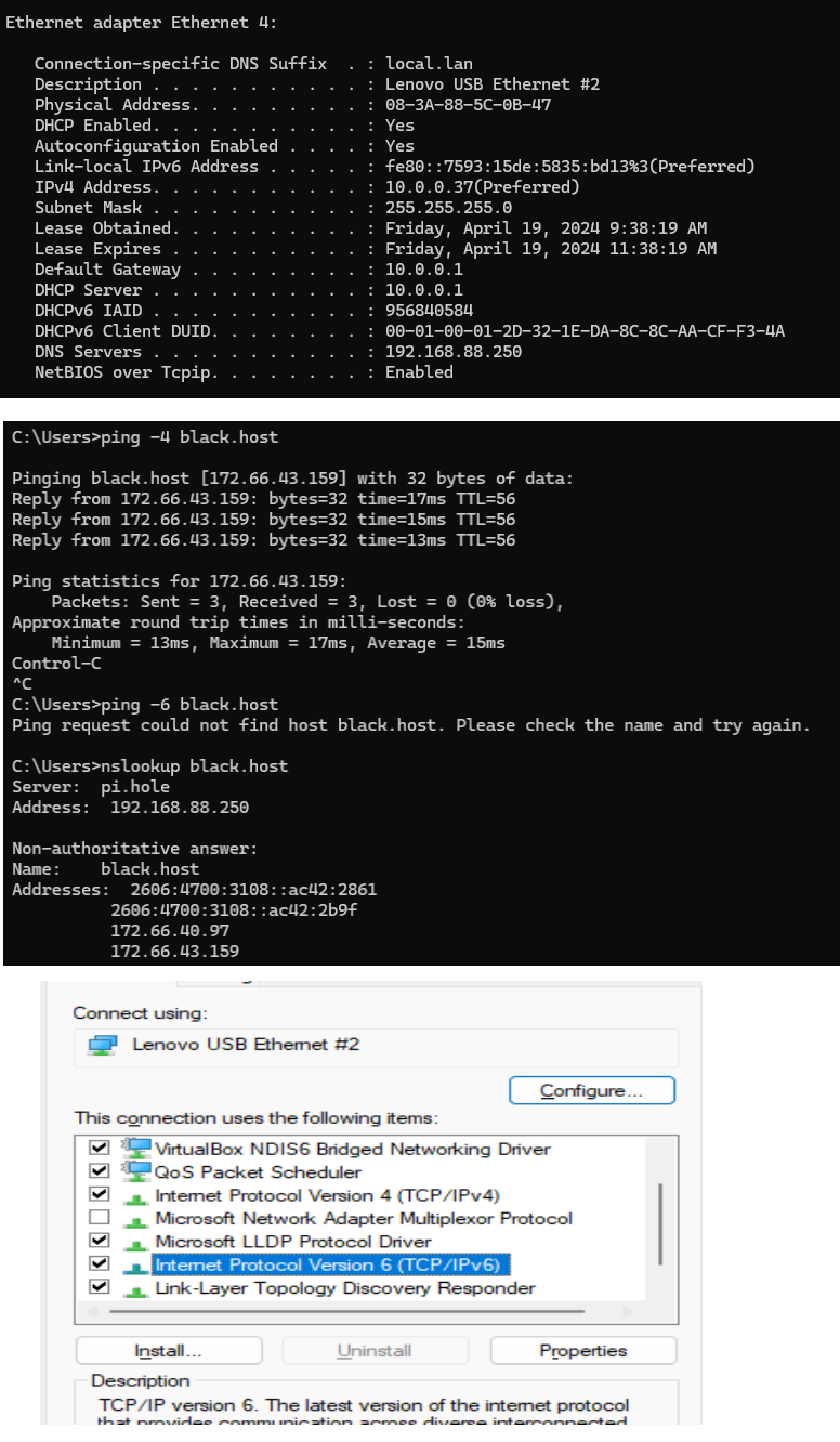 Solved: ipv6 address is not pingable in windows 11 Pro. | Experts Exchange