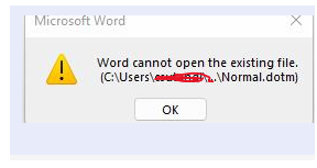 Solved: Error message in Microsoft word in Windows 11, Microsoft 365 ...
